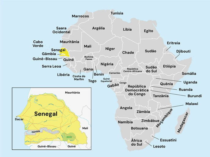Senegal: capital, mapa e características gerais - Blog Toda Matéria